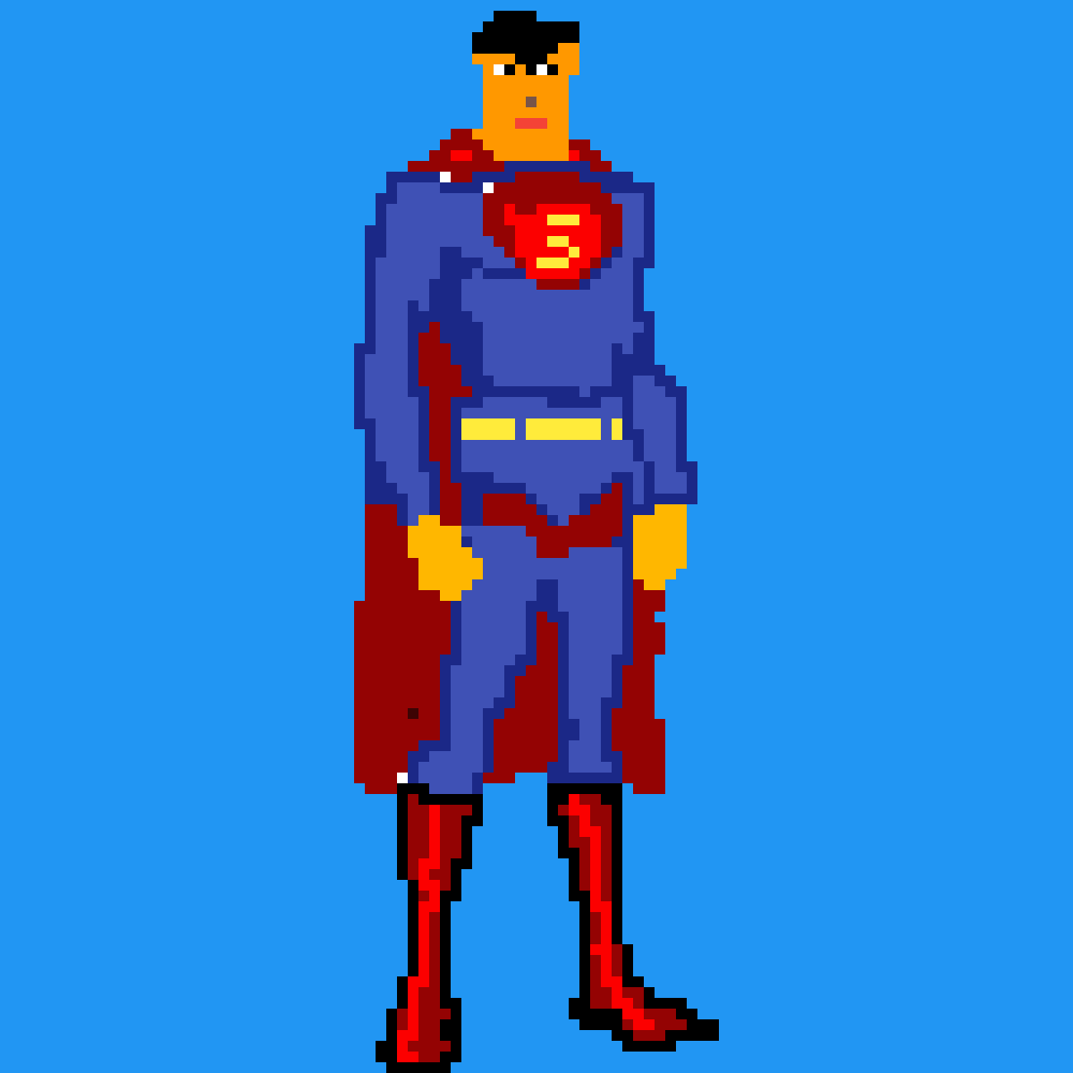 Pixilart - Pixel Superman by MrSkyler