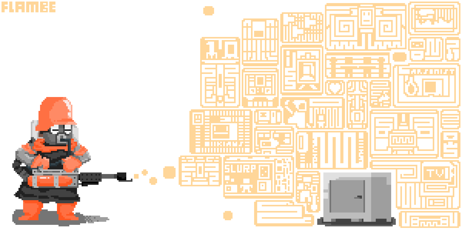 Pixilart - flambe by bendododo