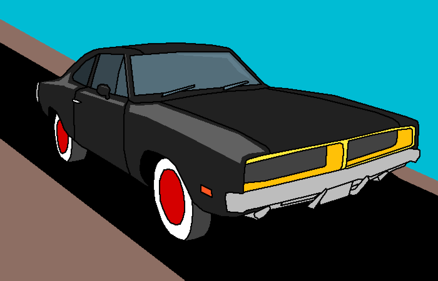 Editing dodge charger - Free online pixel art drawing tool - Pixilart