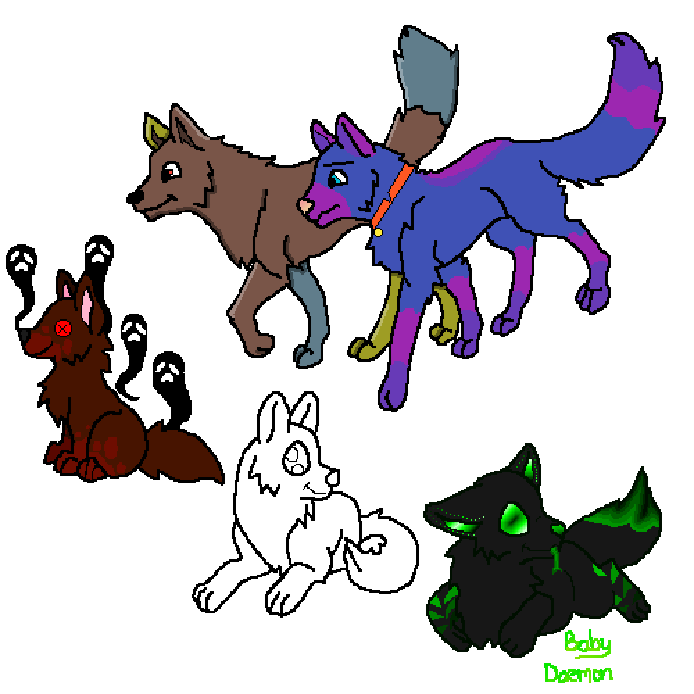 Editing Wolf collab - Free online pixel art drawing tool - Pixilart