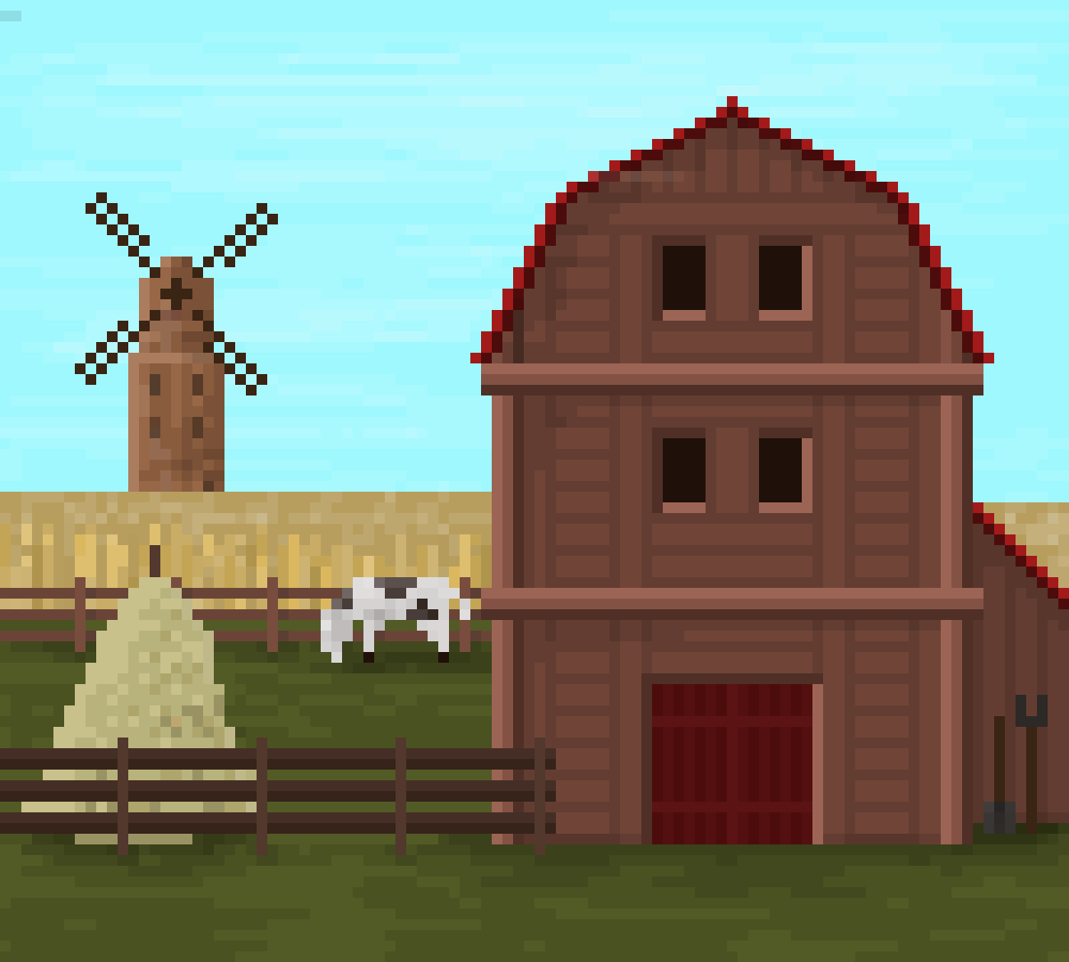 Pixilart - Small farm by Charly-Fox