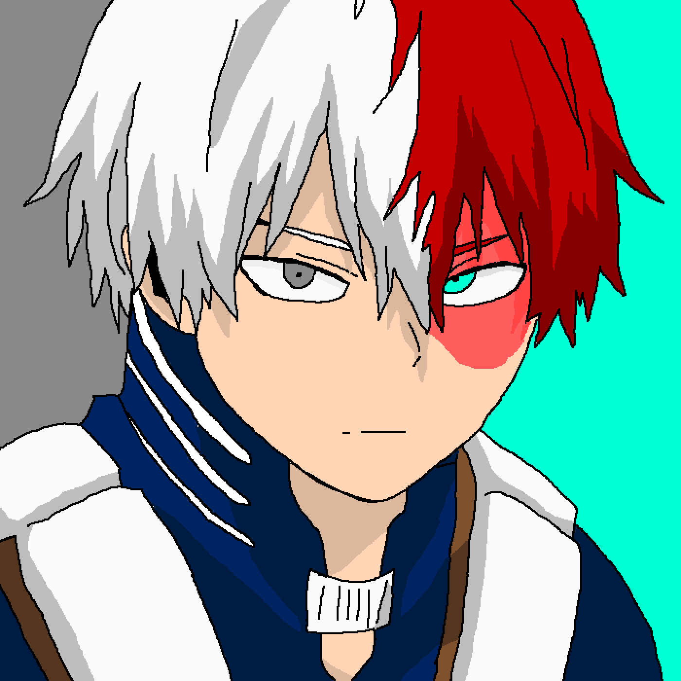 Pixilart - shoto todoroki by yukibuki2021