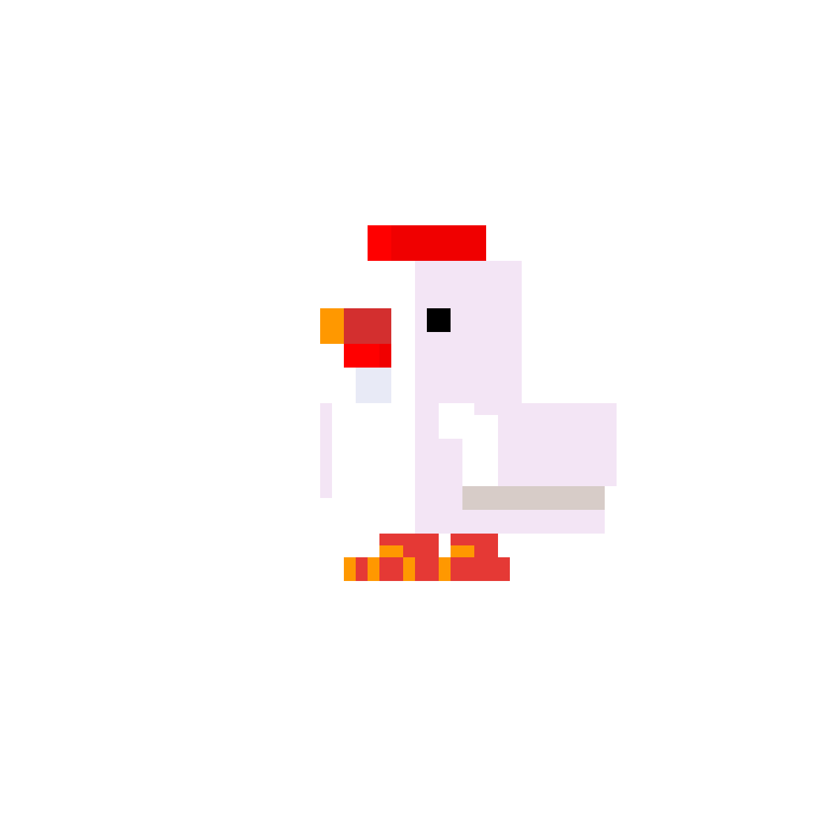 Pixilart - Crossy Road Chicken by SkyClxud