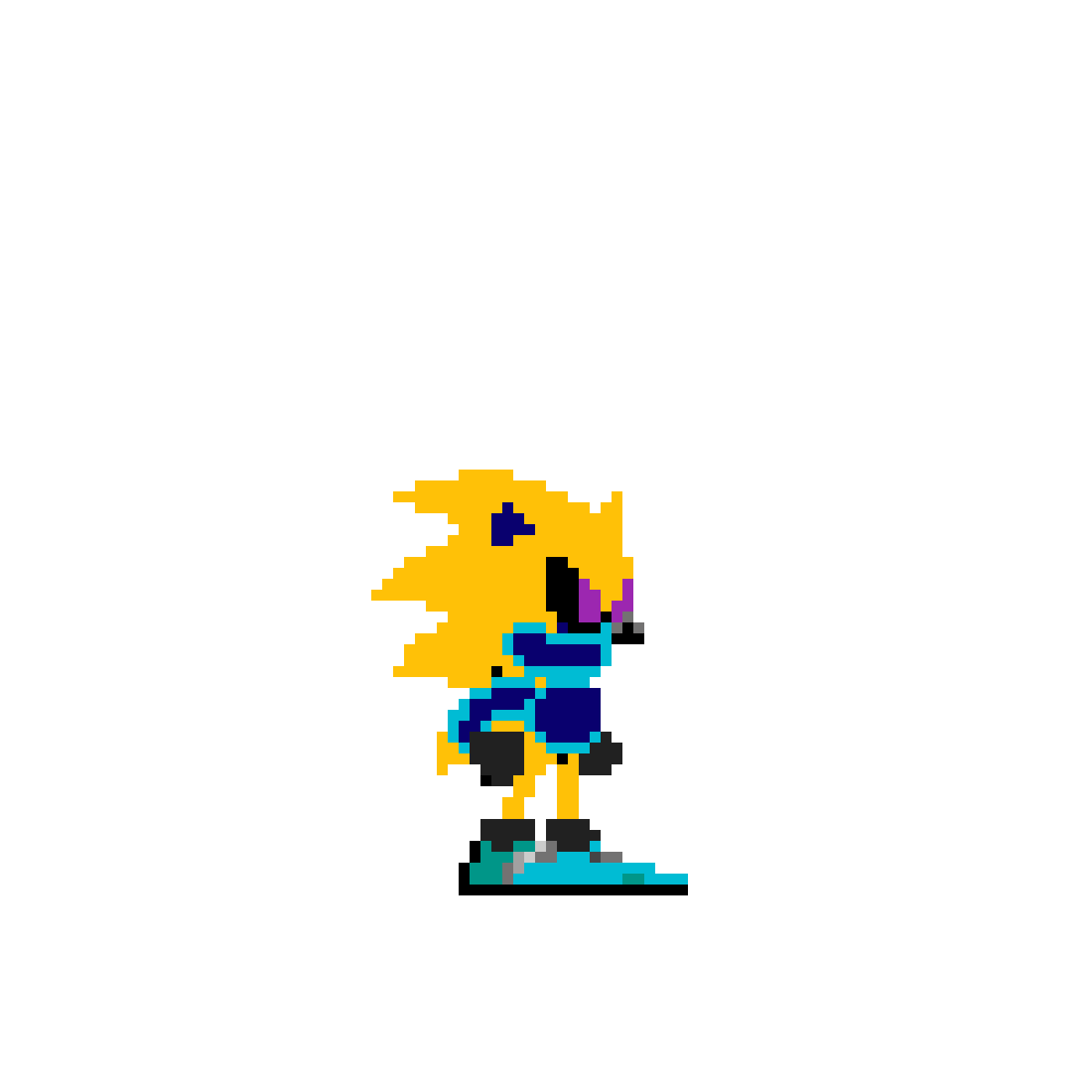 Pixilart - invert sonic by Sonic-Gamer