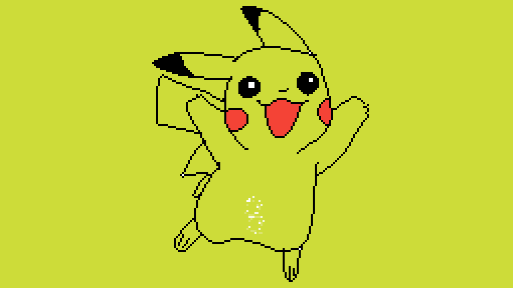 Pixilart - Pikachu base by cash-nasty