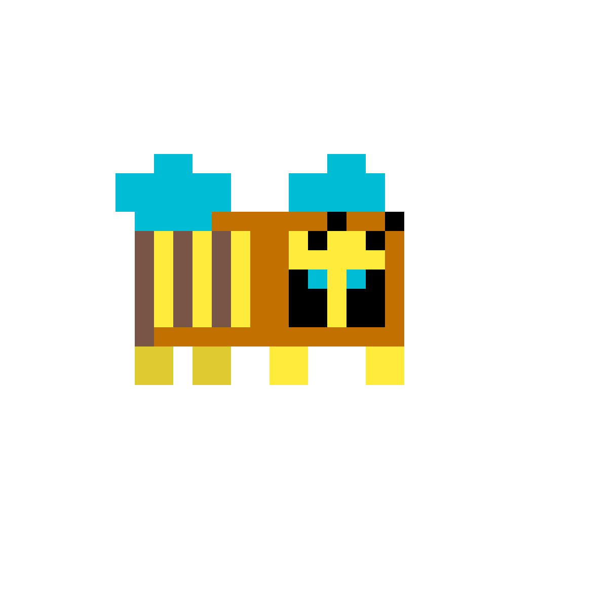 Pixilart - minecraft bee by Greyshadow
