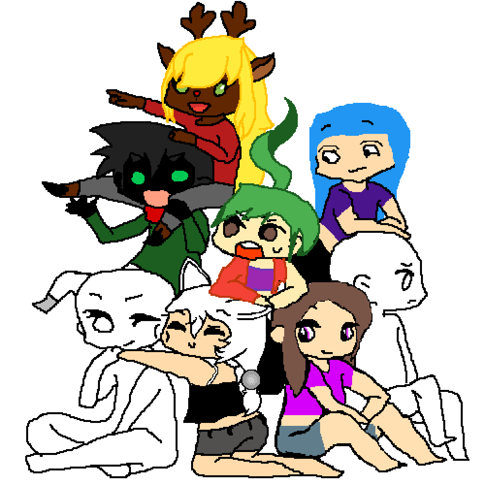 Pixilart - People Pile by YumYumBubblegum