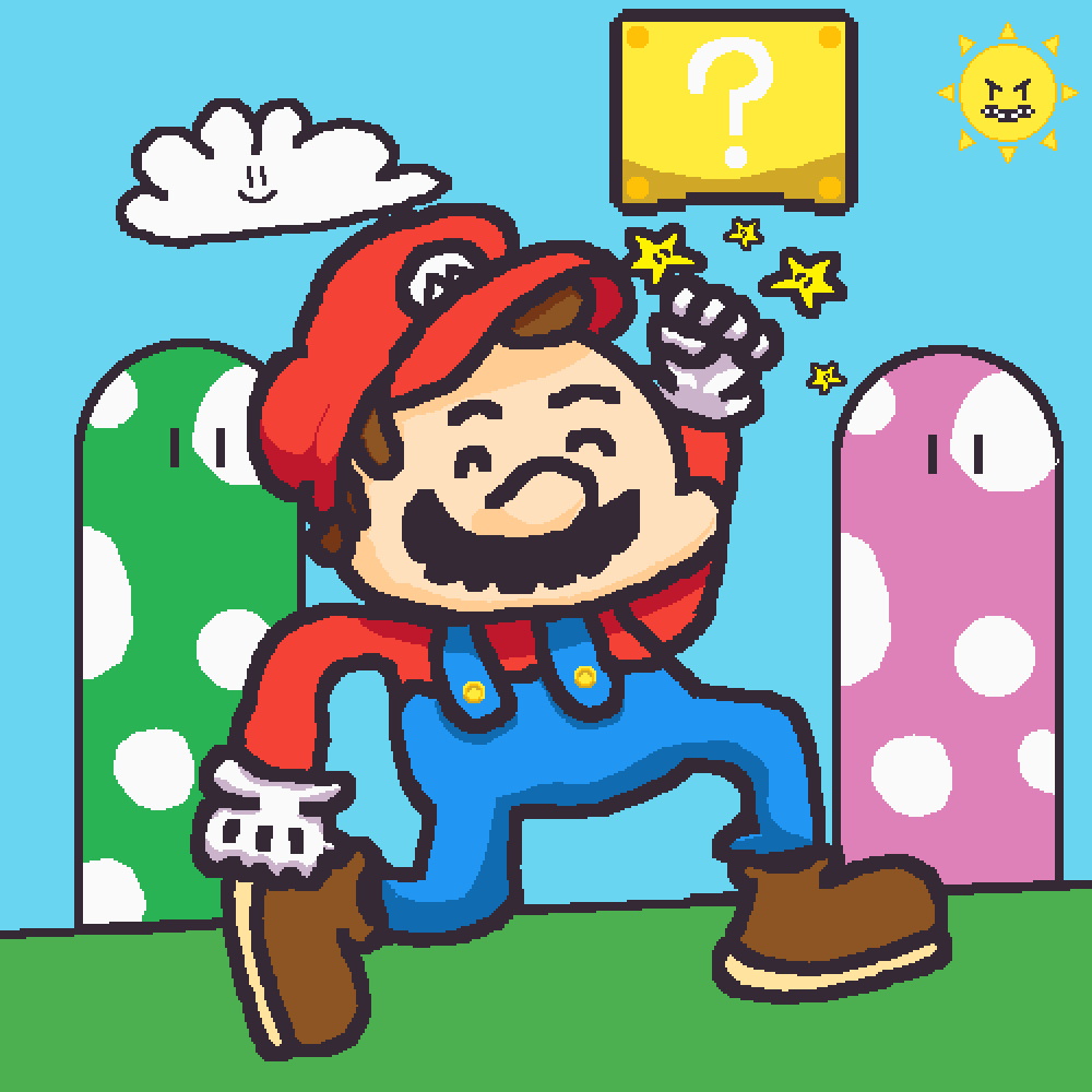 Pixilart - super Mario by Bruhmomentgamer