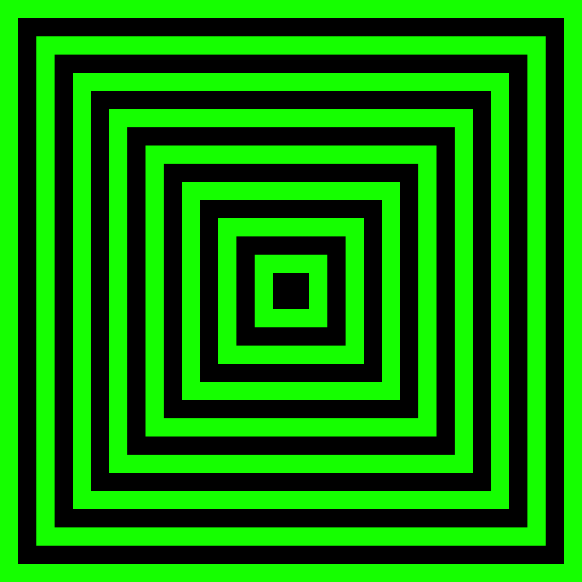 Pixilart - Square Neon Light by KOMBATENT