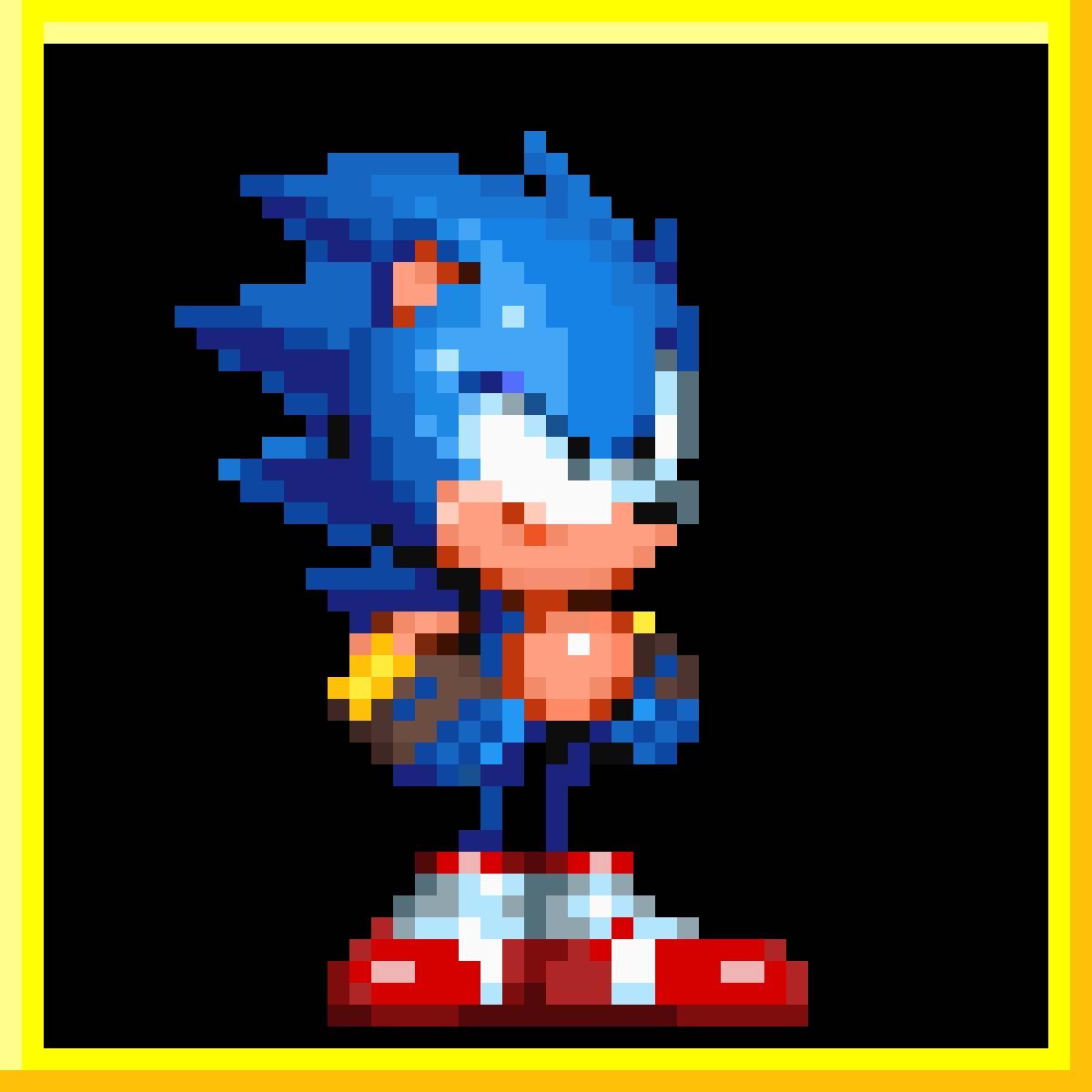 Pixilart - Sonic Sprite by JohnnyRico
