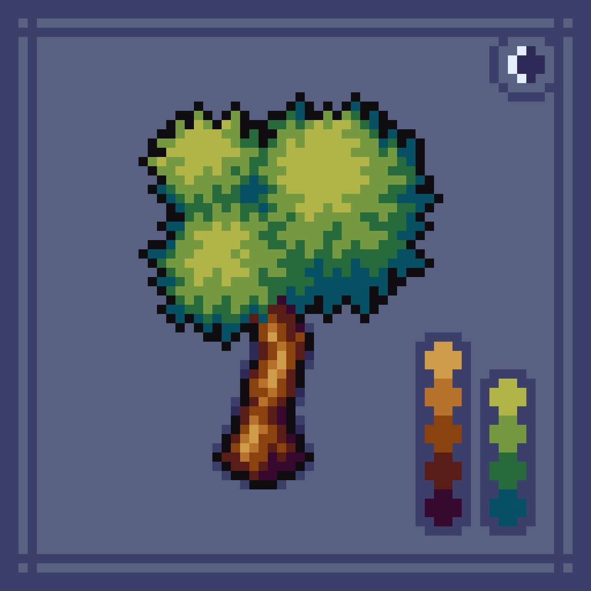 Pixilart - Tree palette test by Eclipse89