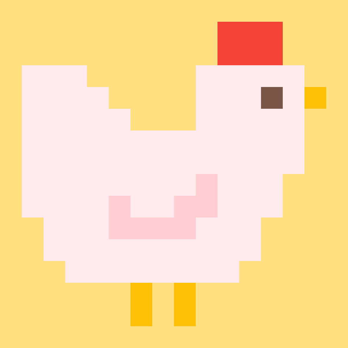 Pixilart - 16x16 chicken by tortillas420
