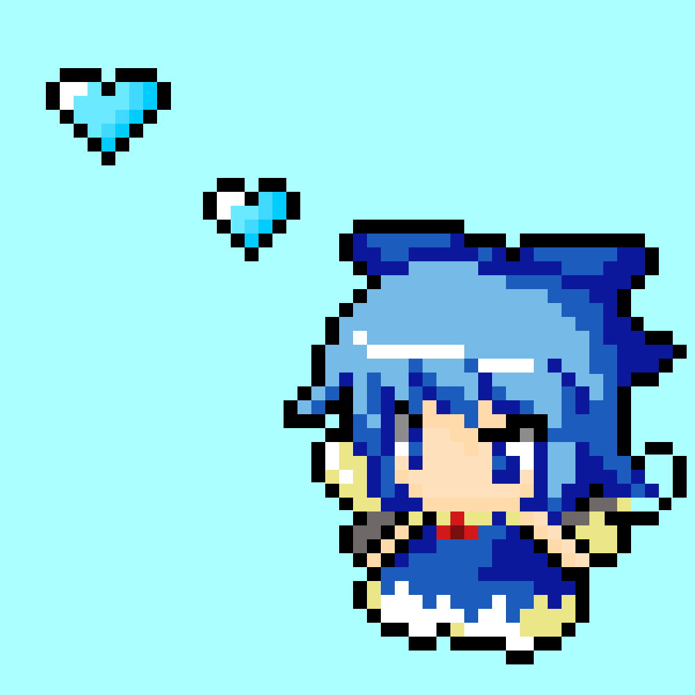Editing Cirno - Free online pixel art drawing tool - Pixilart