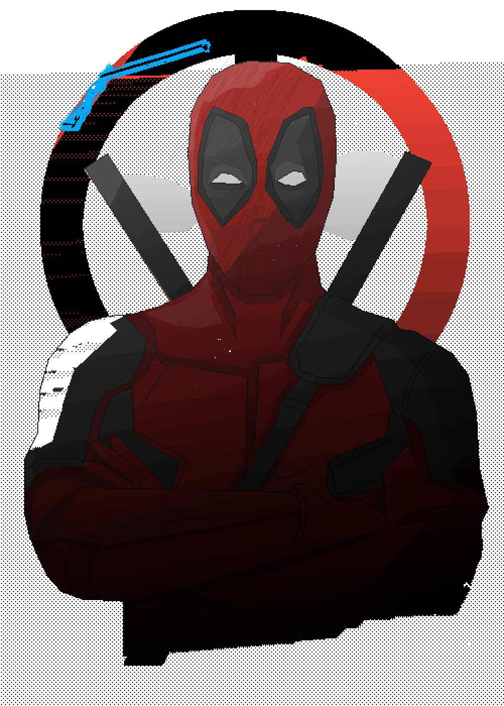 Editing Fortnite skin deadpool - Free online pixel art drawing tool ...