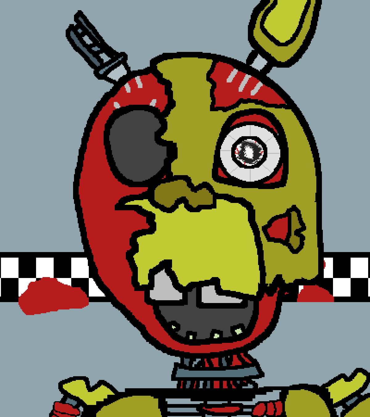 Pixilart - Ignited Springtrap by AmongUsPro