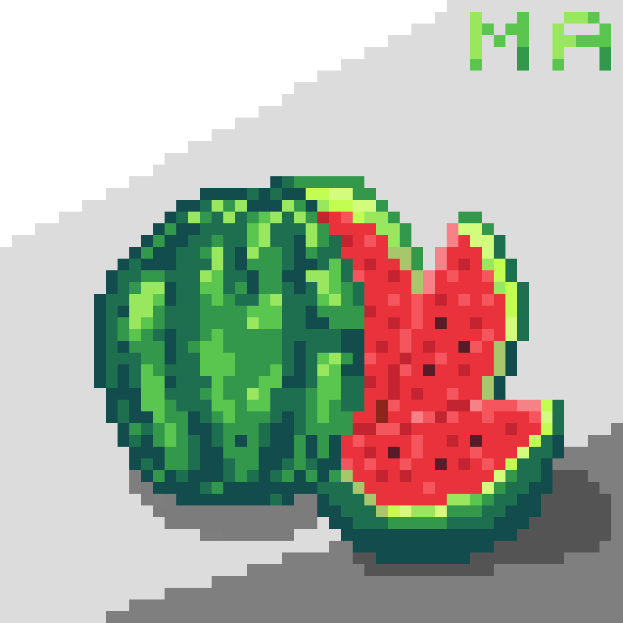 Pixilart - watermelon by Magus