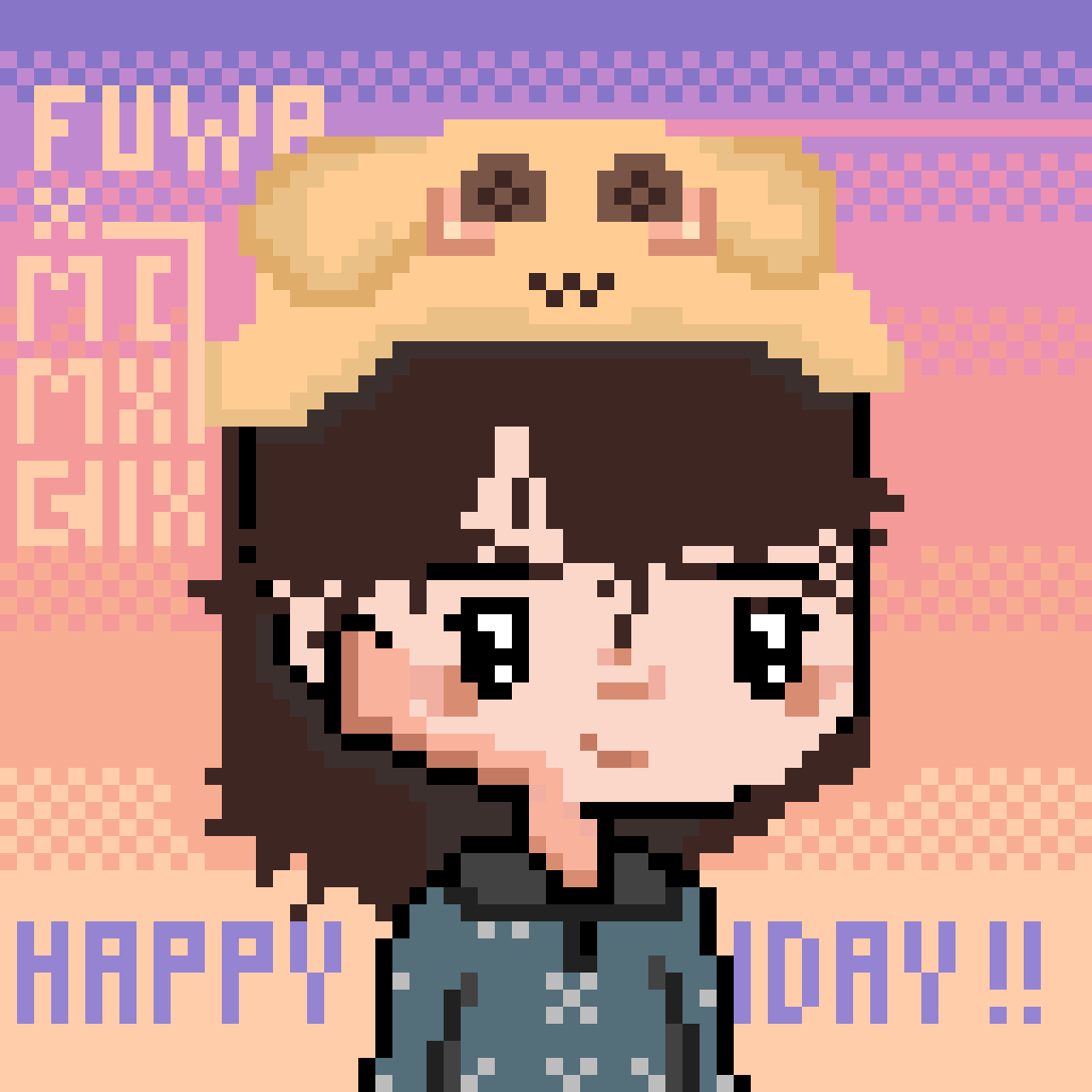 Pixilart - Happy Birthday Fuwa by lykajuan