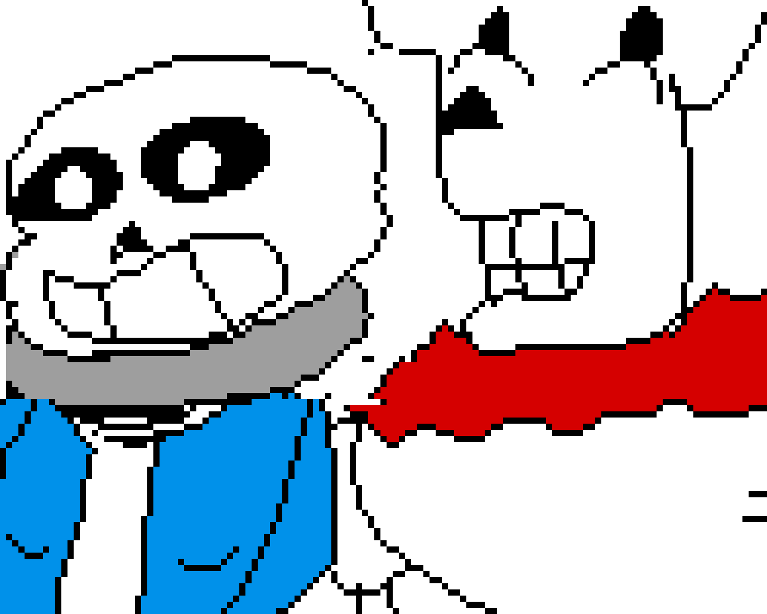 Pixilart - Sans and papyrus by Puro-thefurry