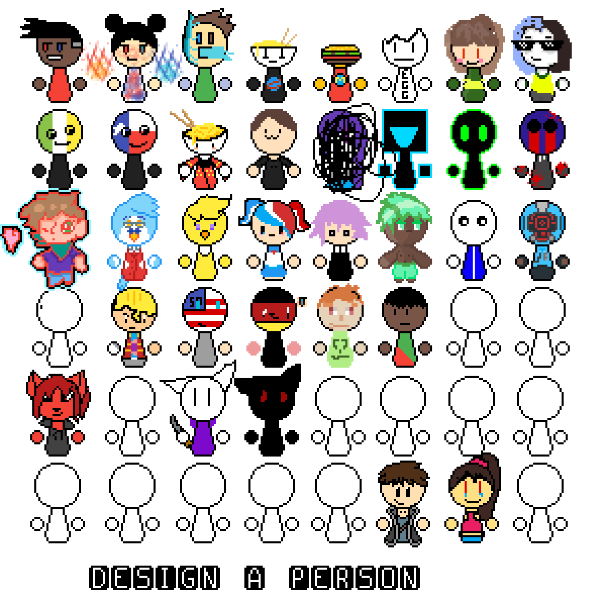 Editing Draw a character - Free online pixel art drawing tool - Pixilart