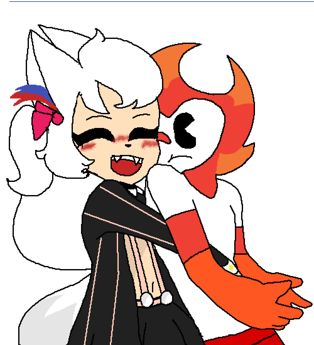 Pixilart - Burn x mangle UvU by ShesQuiteAGal