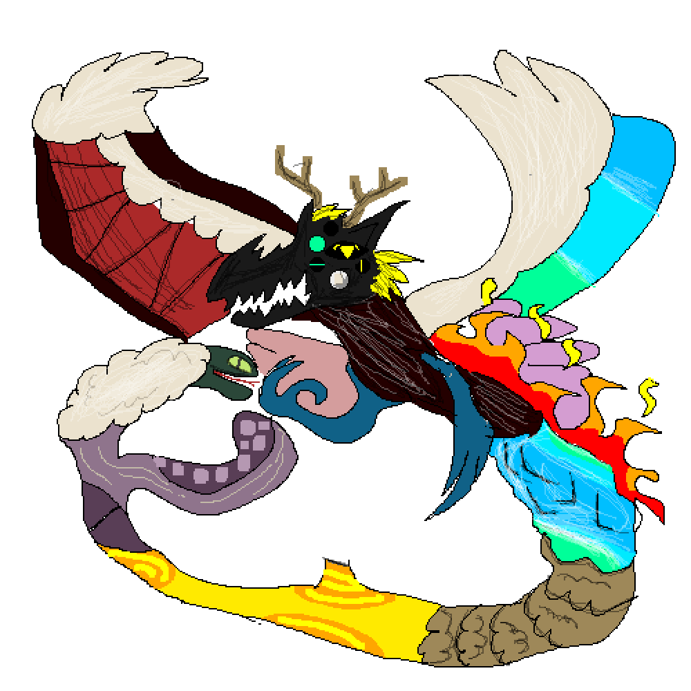 Pixilart - Dragon week challenge - ShapeShifter Dragon by Pixi-Artzi
