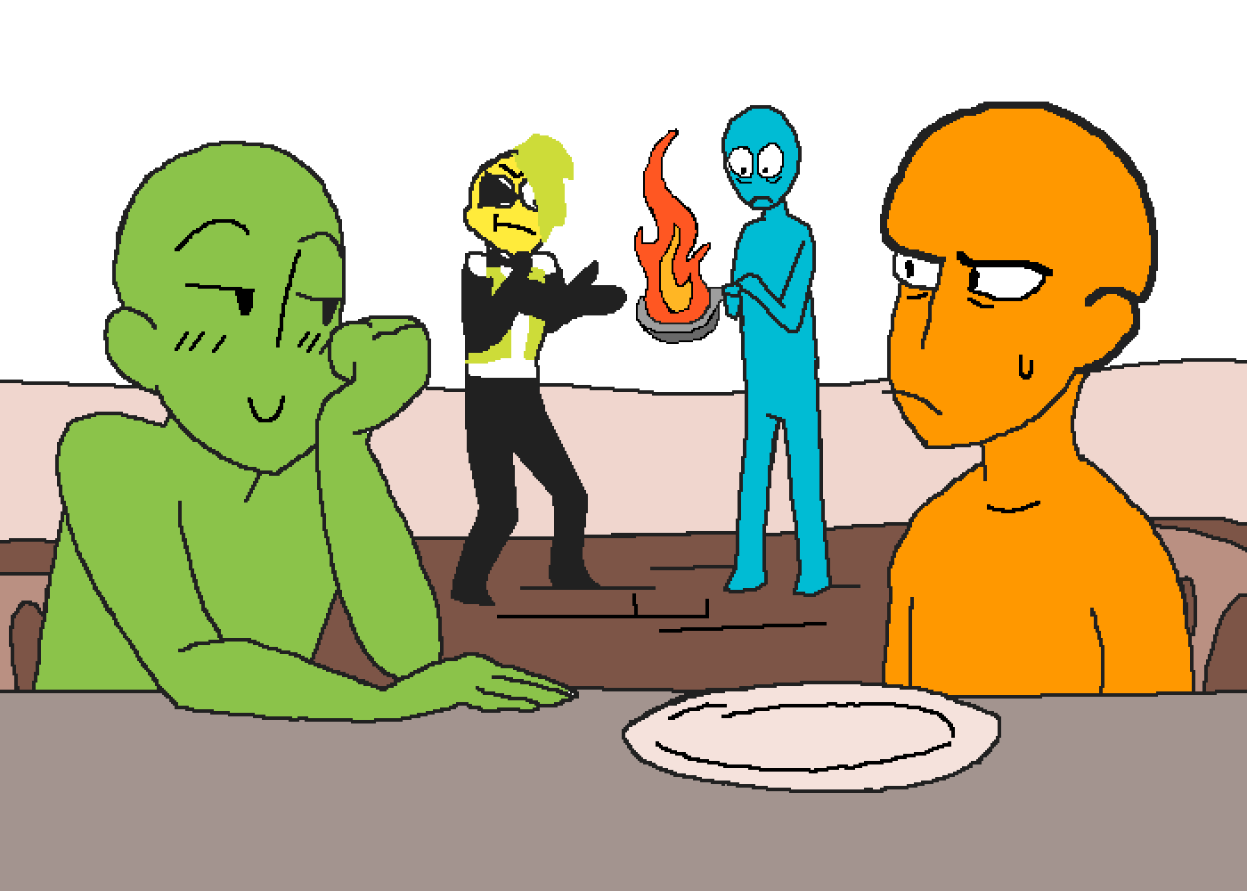 Pixilart - Dinner Date [OPEN COLLAB] by ShowtaleAU