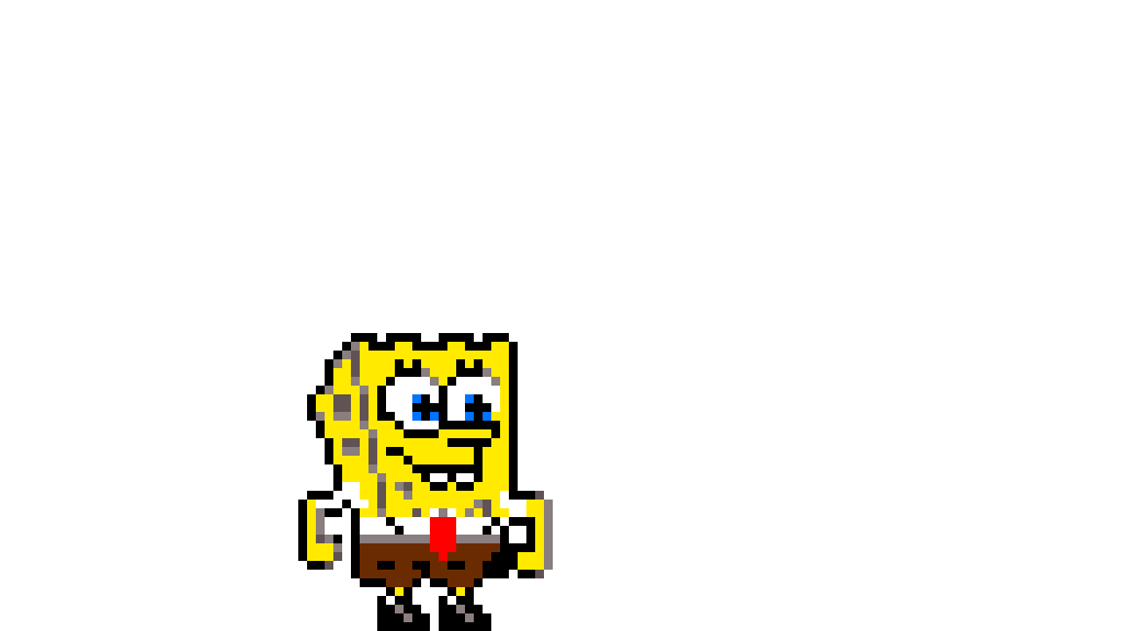 Editing Spongebob - Free online pixel art drawing tool - Pixilart