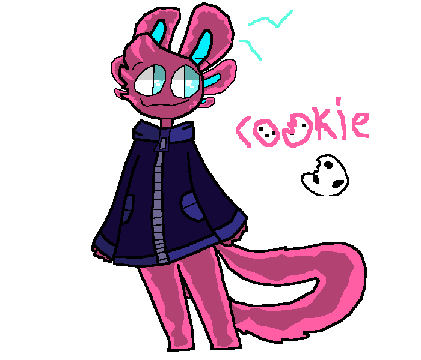 Pixilart - Axolotl oc D by DoCHNX8fwxEi37r