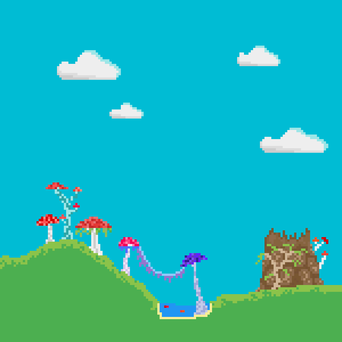 Pixilart - mushrooms by Mania46