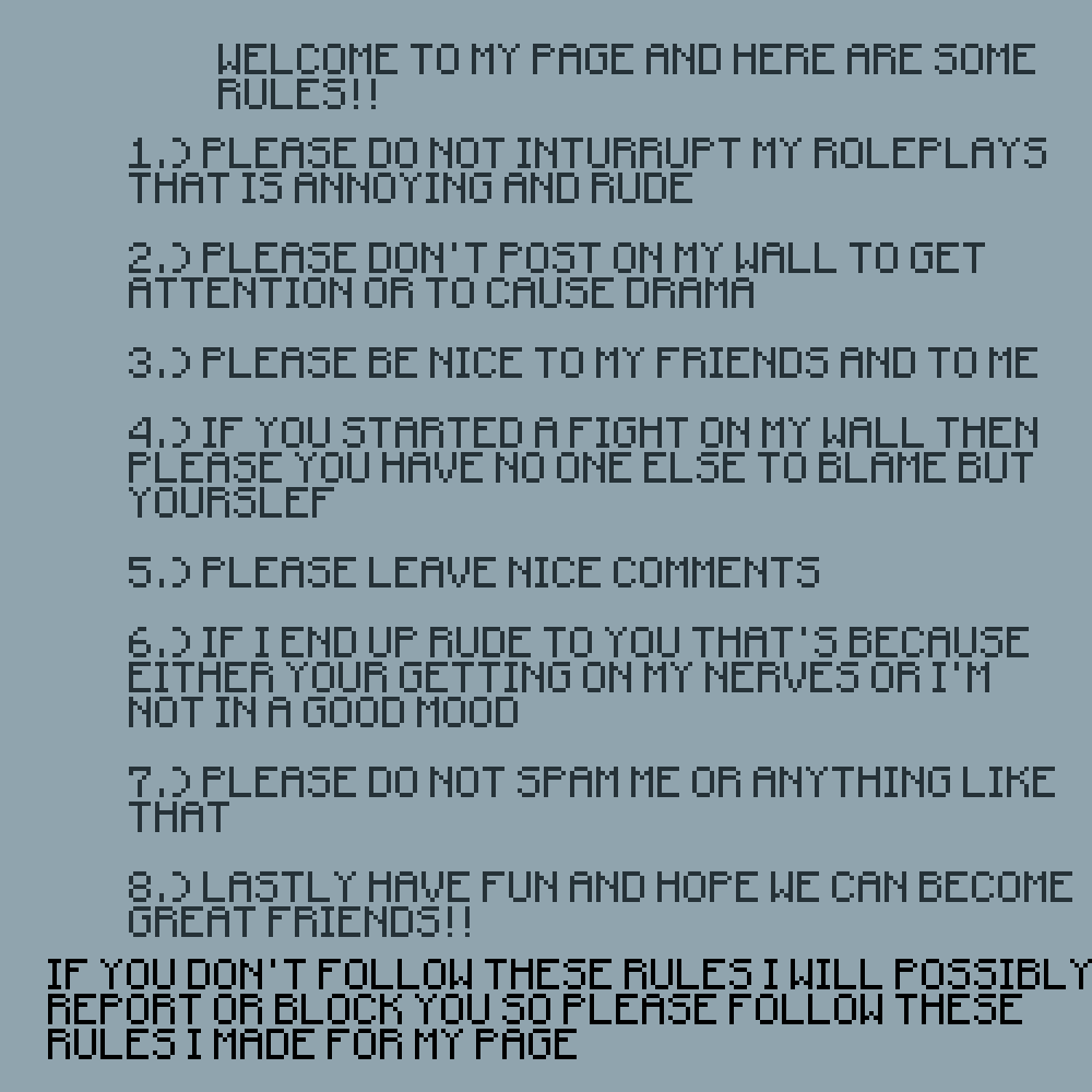 Pixilart - New Rules by DTD-BNHA-FAN
