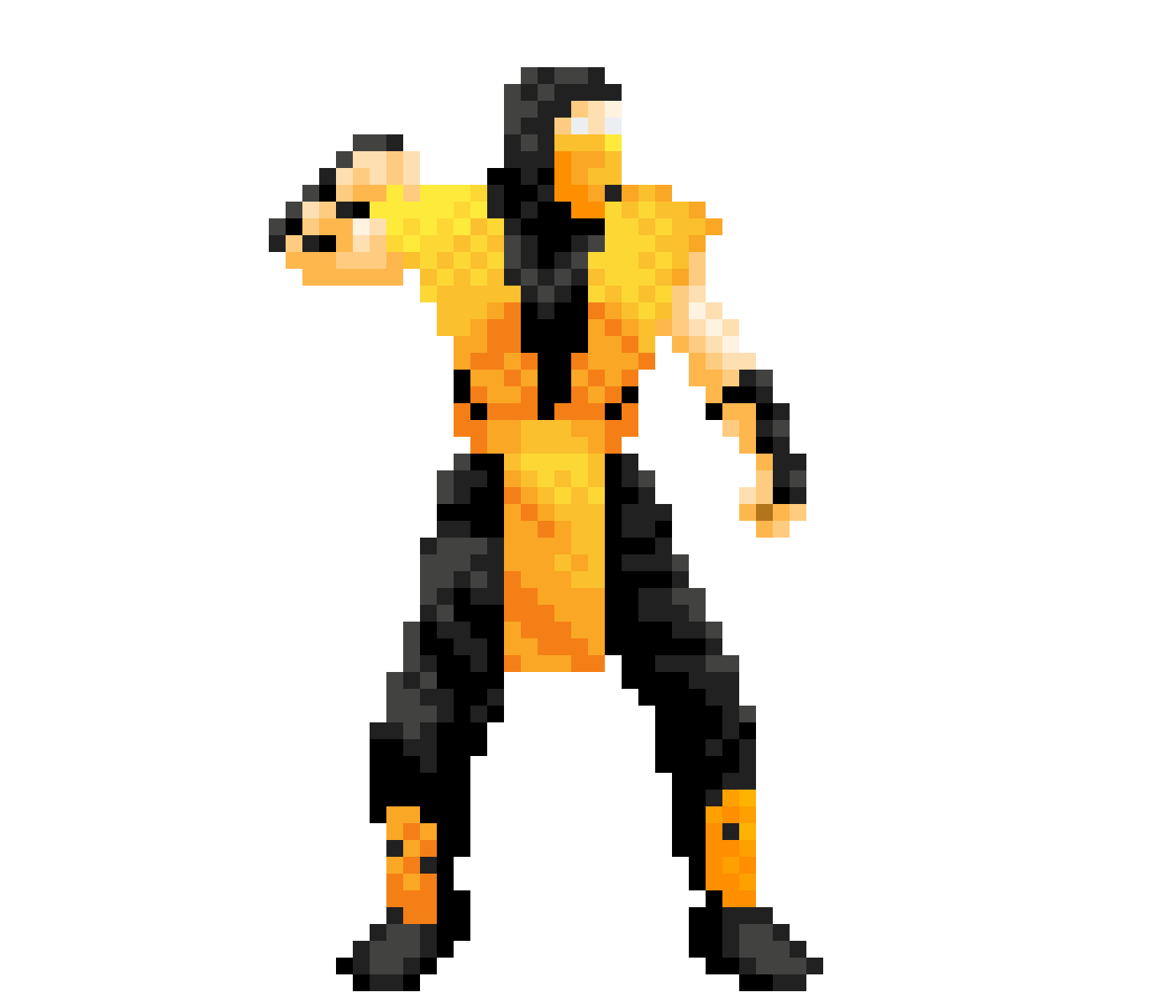 Pixilart - Scorpion fatality by Bo0ger
