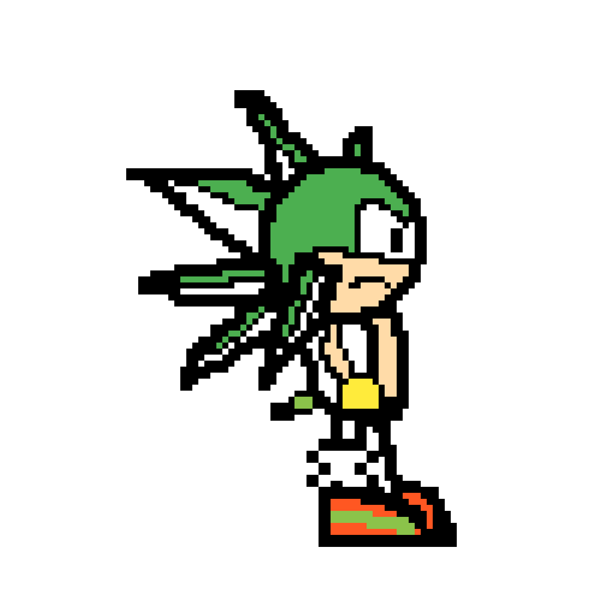 Pixilart - my made up sonic figure by LightModeIsBad