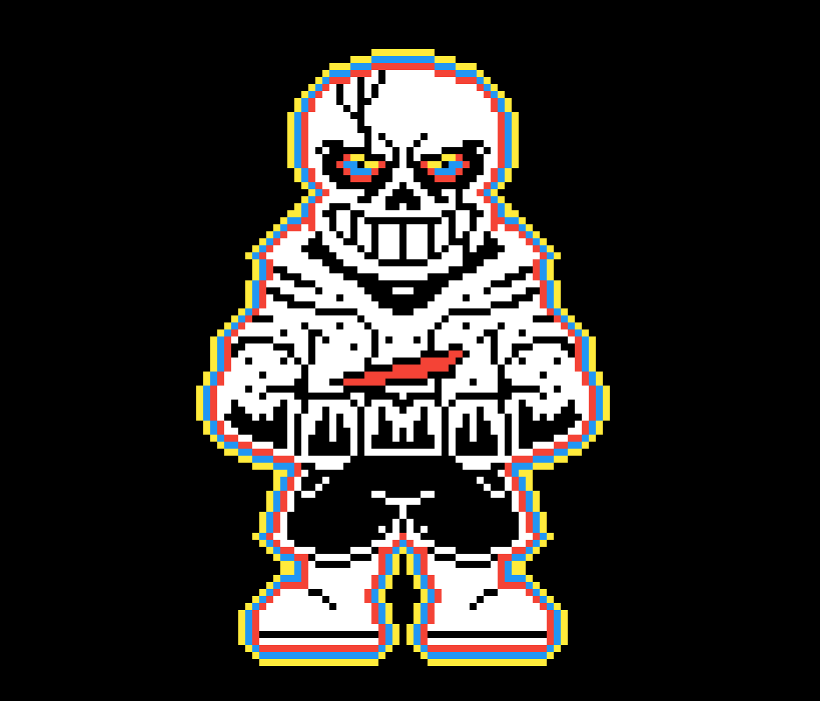 Pixilart - dusttrust sans phase 5 by fusion12345