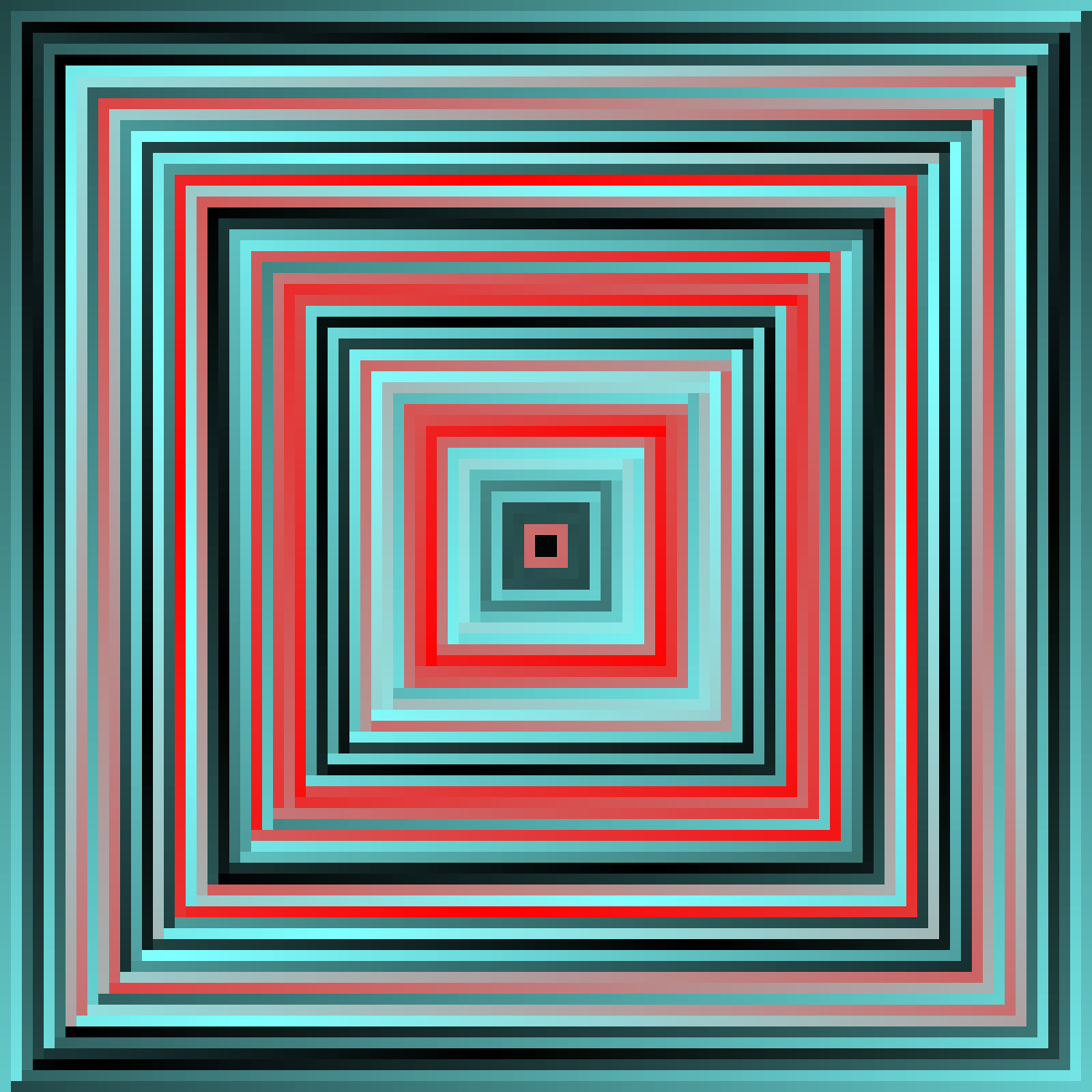 Pixilart - rainbow color square by koolbunnyaid