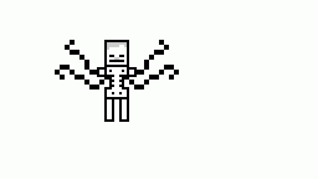 Pixilart - Minecraft skeleton slenderman by madhawk071