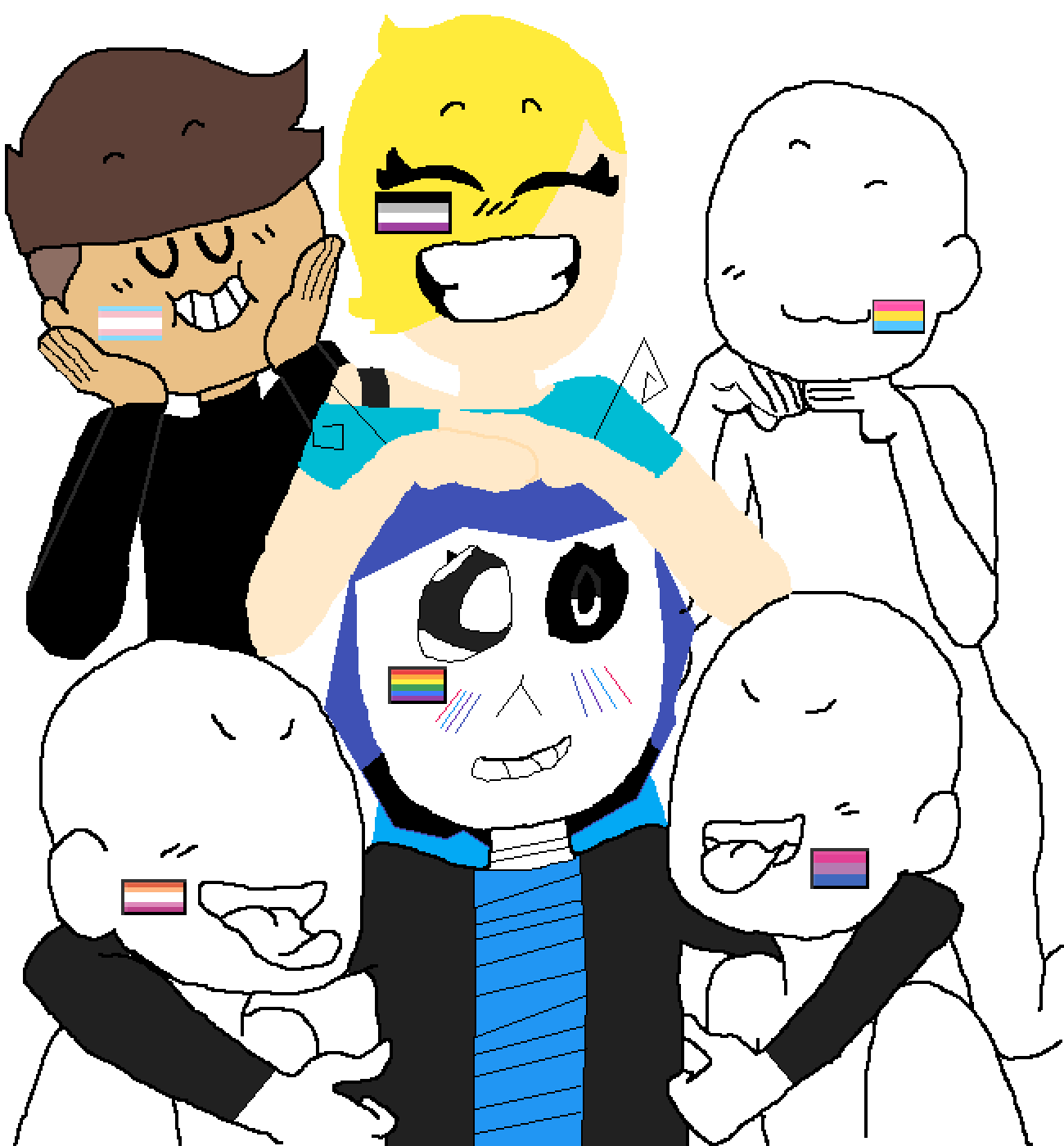 Editing LGBTQ SQUAD PART 2 - Free online pixel art drawing tool - Pixilart