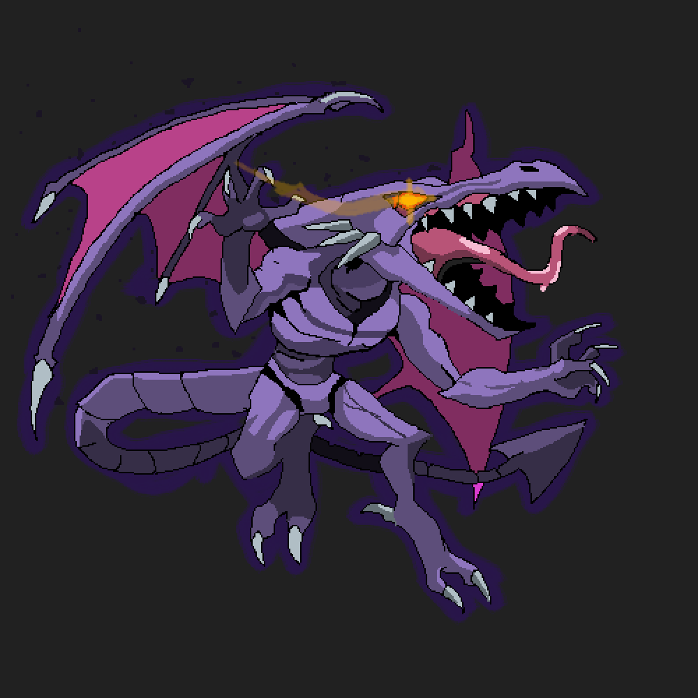 Pixilart - Ridley (Metroid) by Pixel-Knight