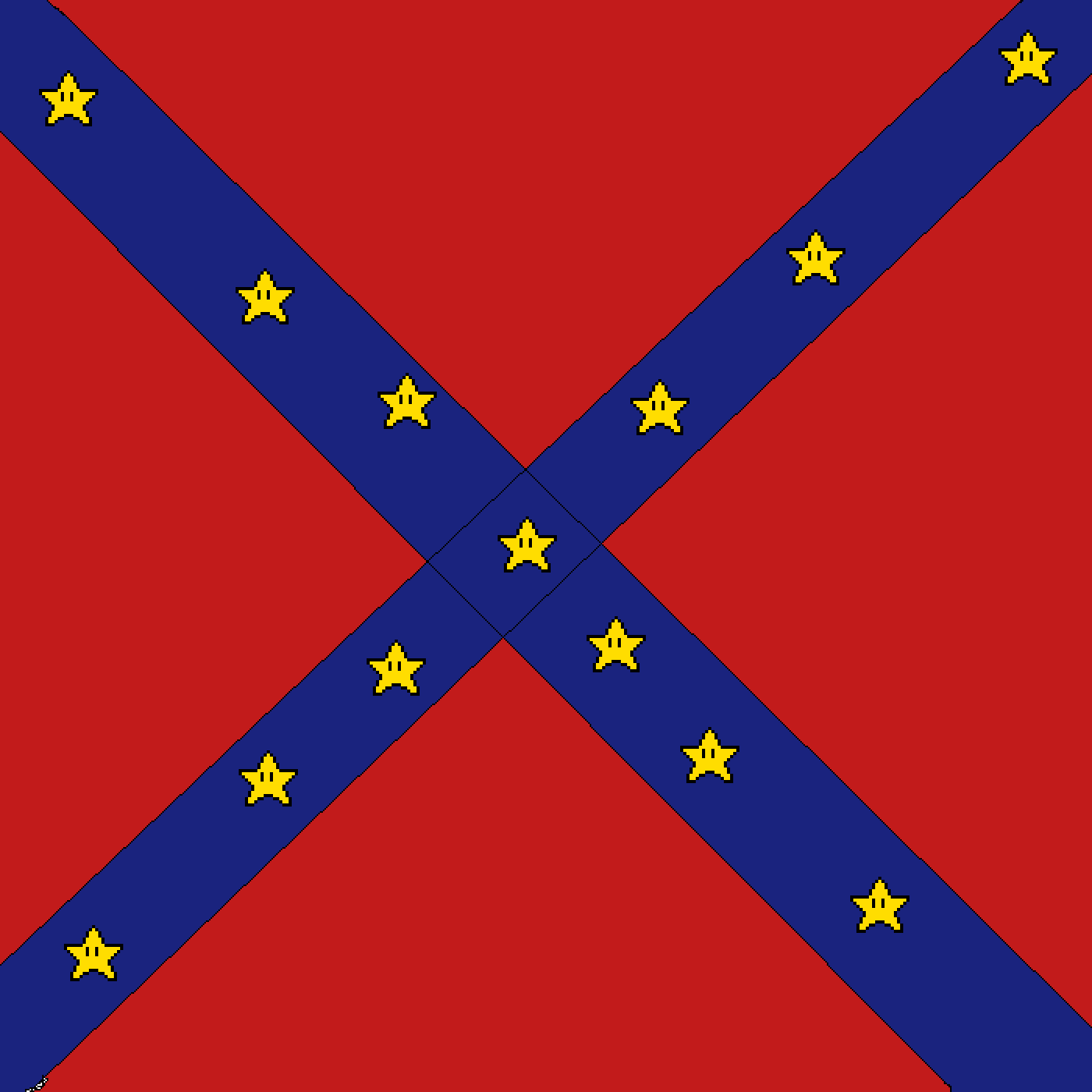 Pixilart - the rebel flag by Anonymous