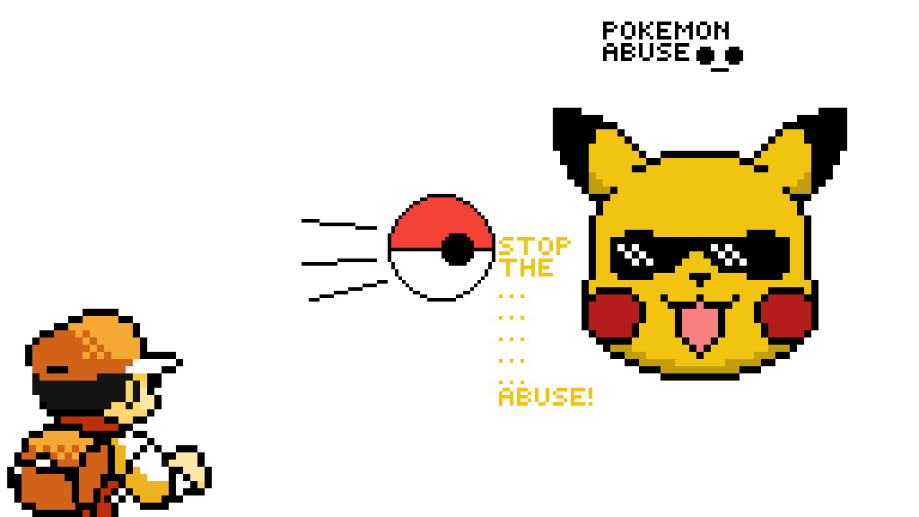 Editing pokemon abuse - Free online pixel art drawing tool - Pixilart