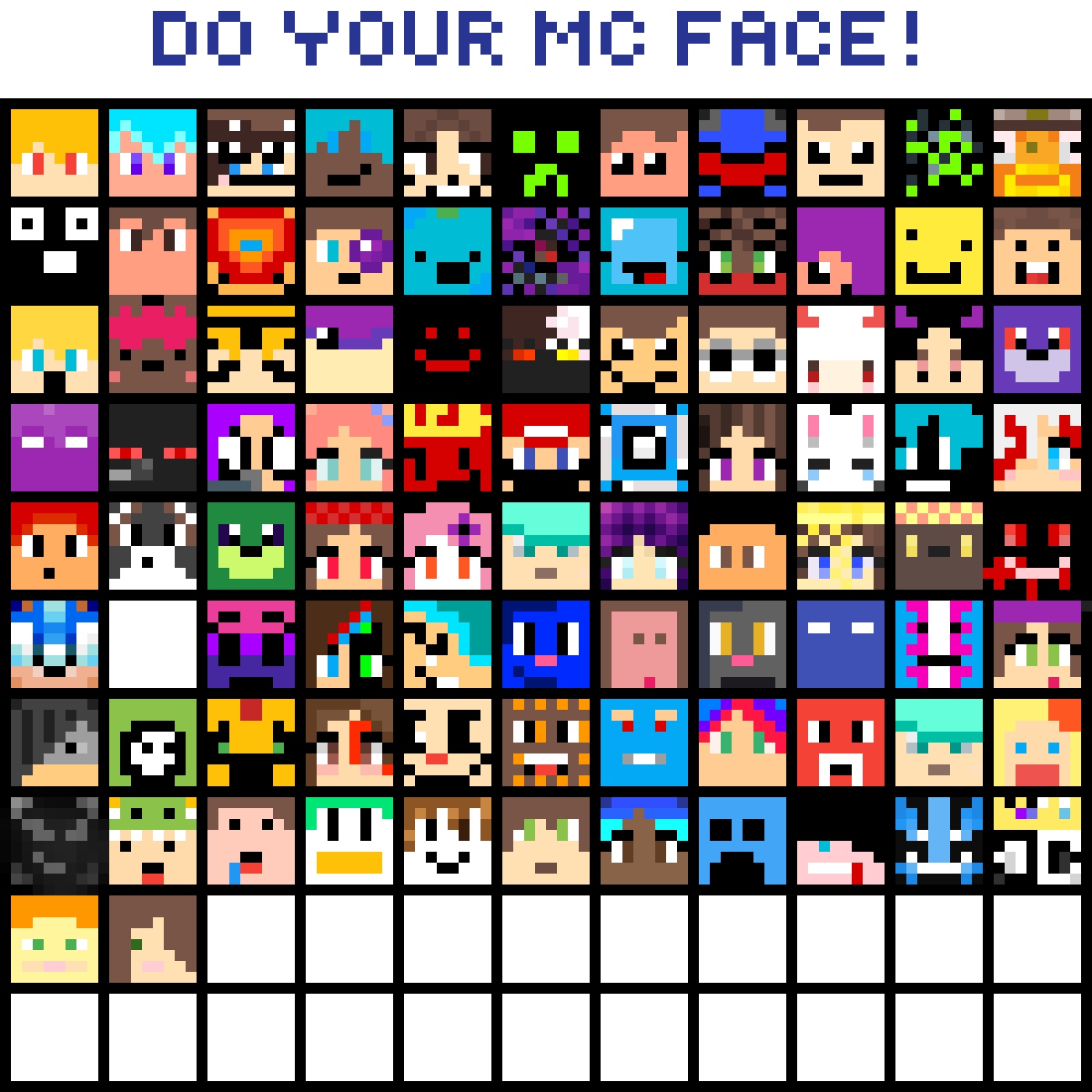 Pixilart - Make your MC face by helloimaperson