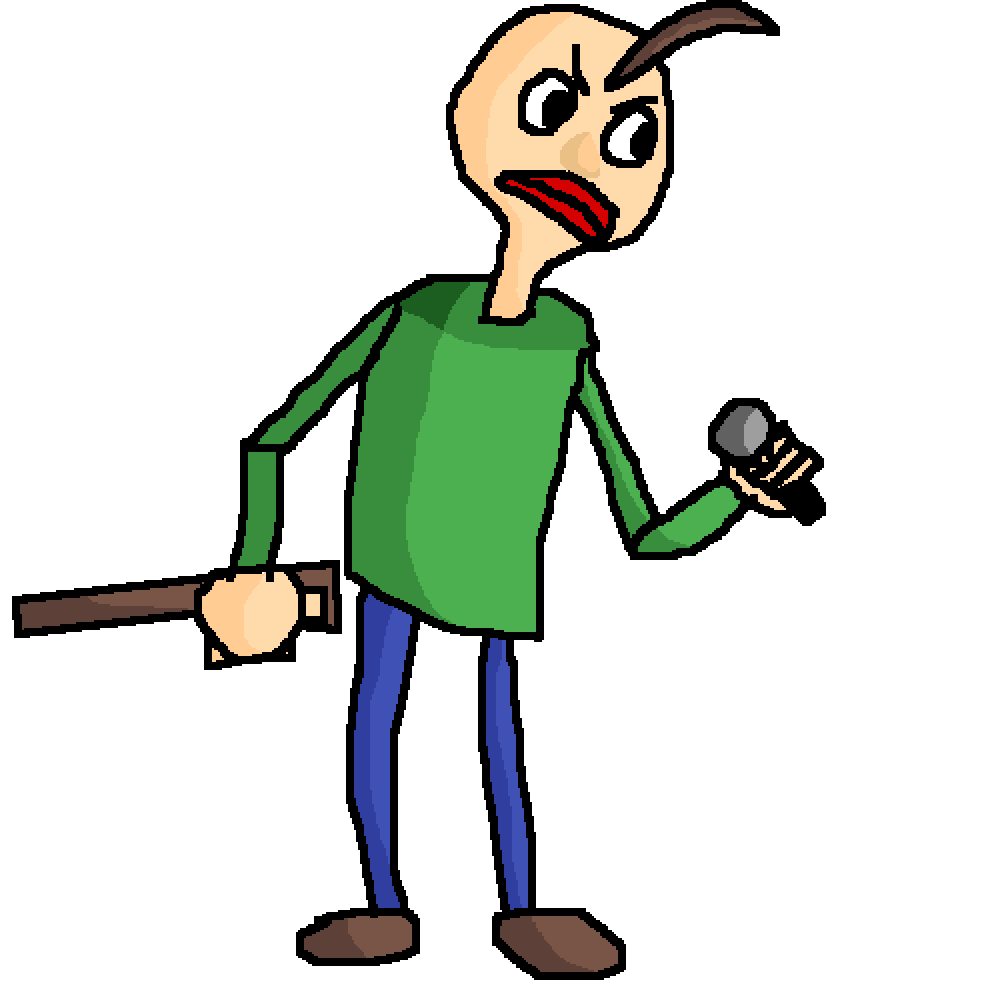 Pixilart - fnf baldi by VeeTheDoodlr