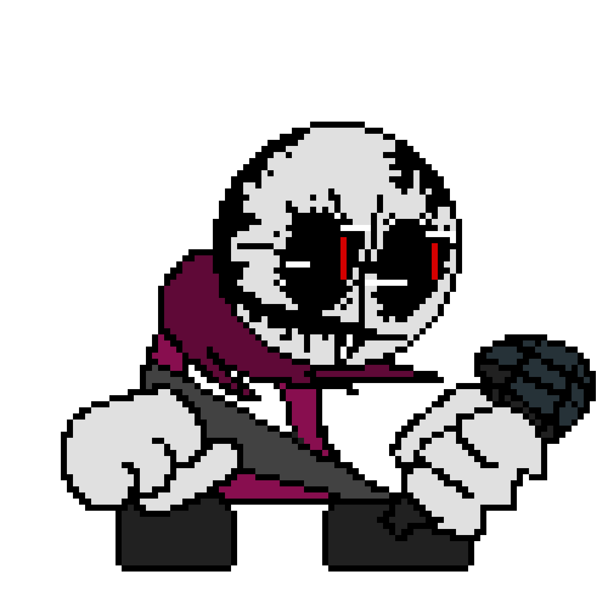 Pixilart - RED fnf by blue-blue