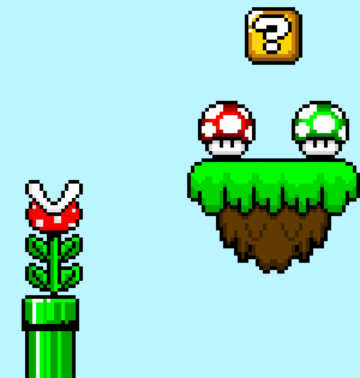 Pixilart - SMW Mini Level by SuperSonic29