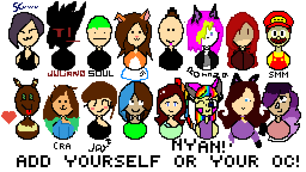 Editing Draw your OC collab - Free online pixel art drawing tool - Pixilart