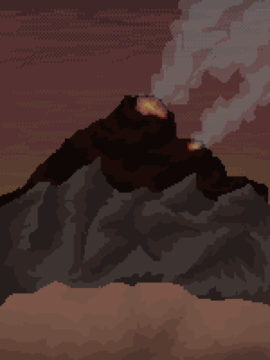 Pixilart - Volcano by IllusiveWyvern