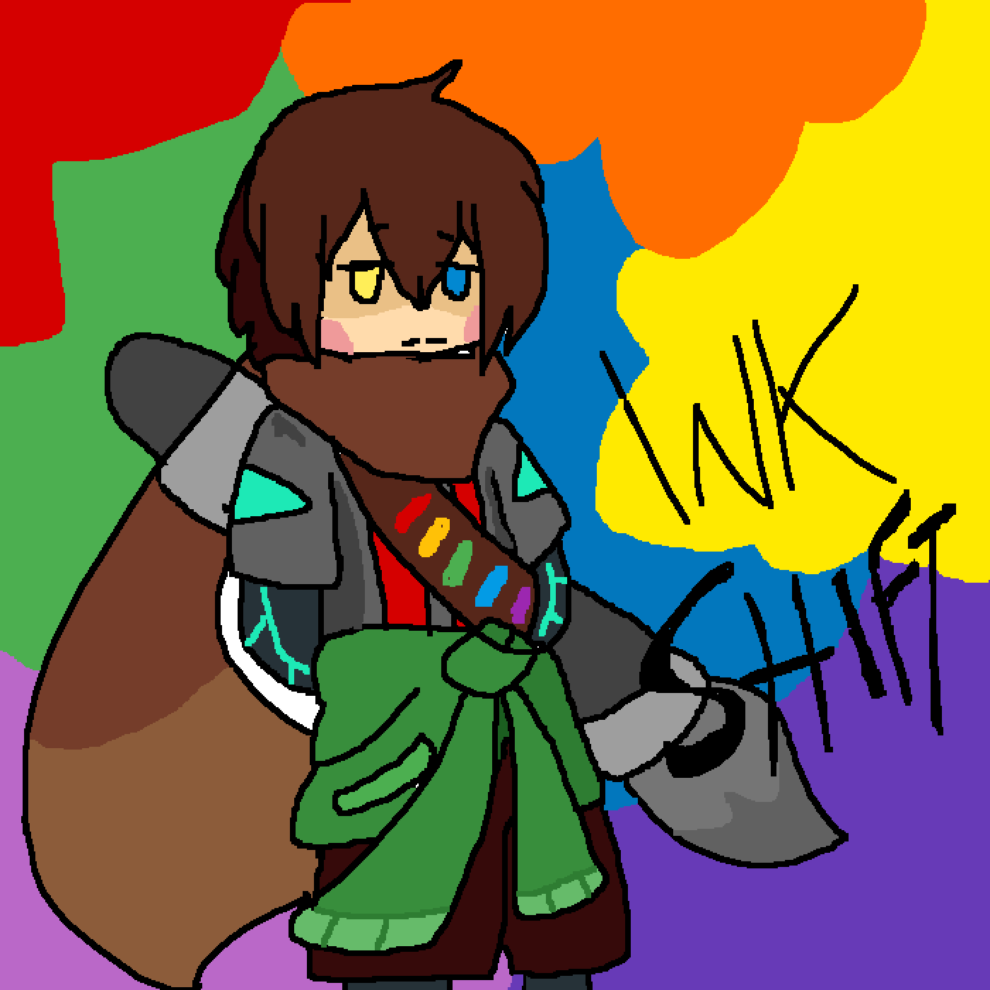 Pixilart - InkShift Chara by LonelyPhobia