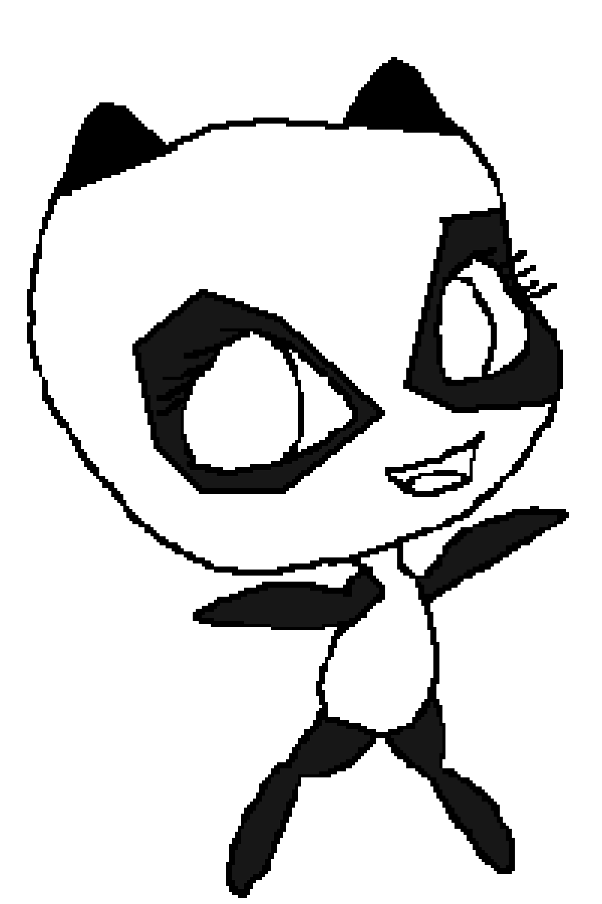 Pixilart - Panda Kwami by Sky-Draco