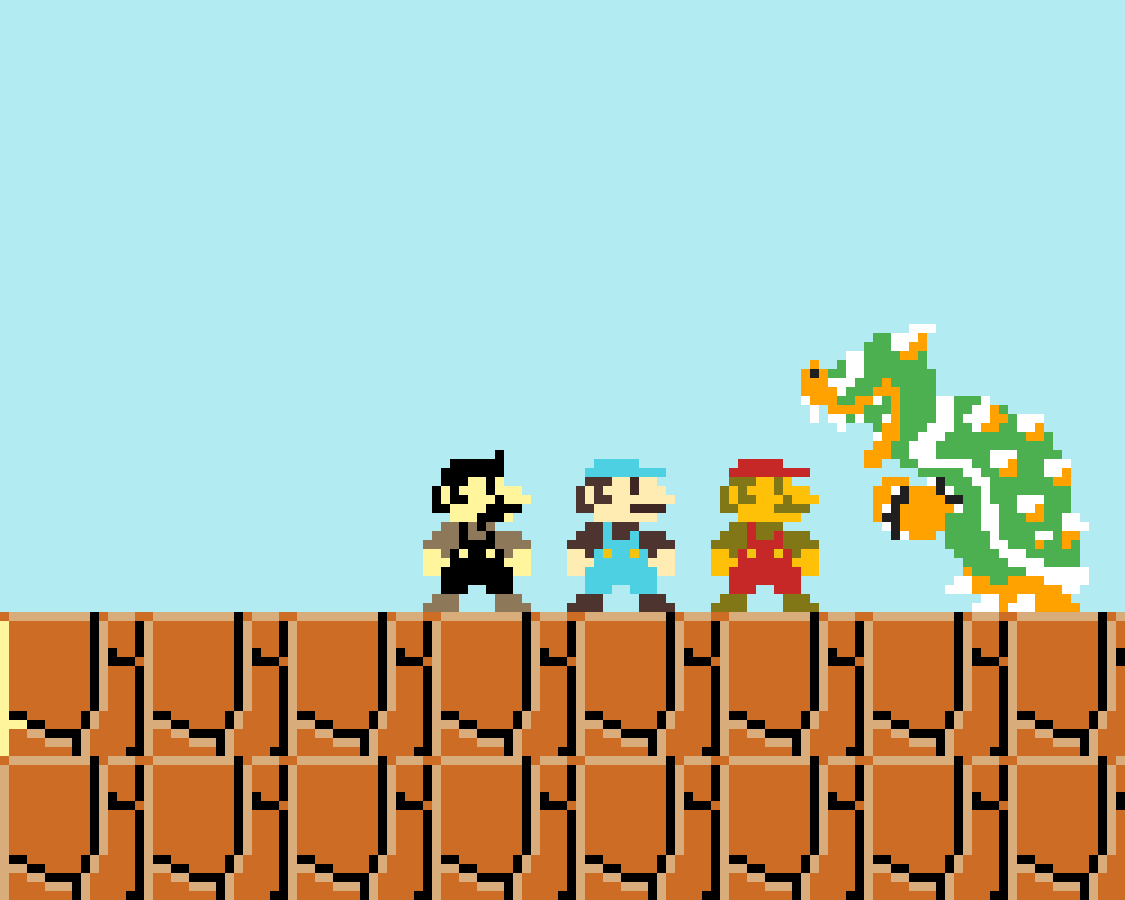 Pixilart - My Group (In the Style SMB) by Nintendo-Fan