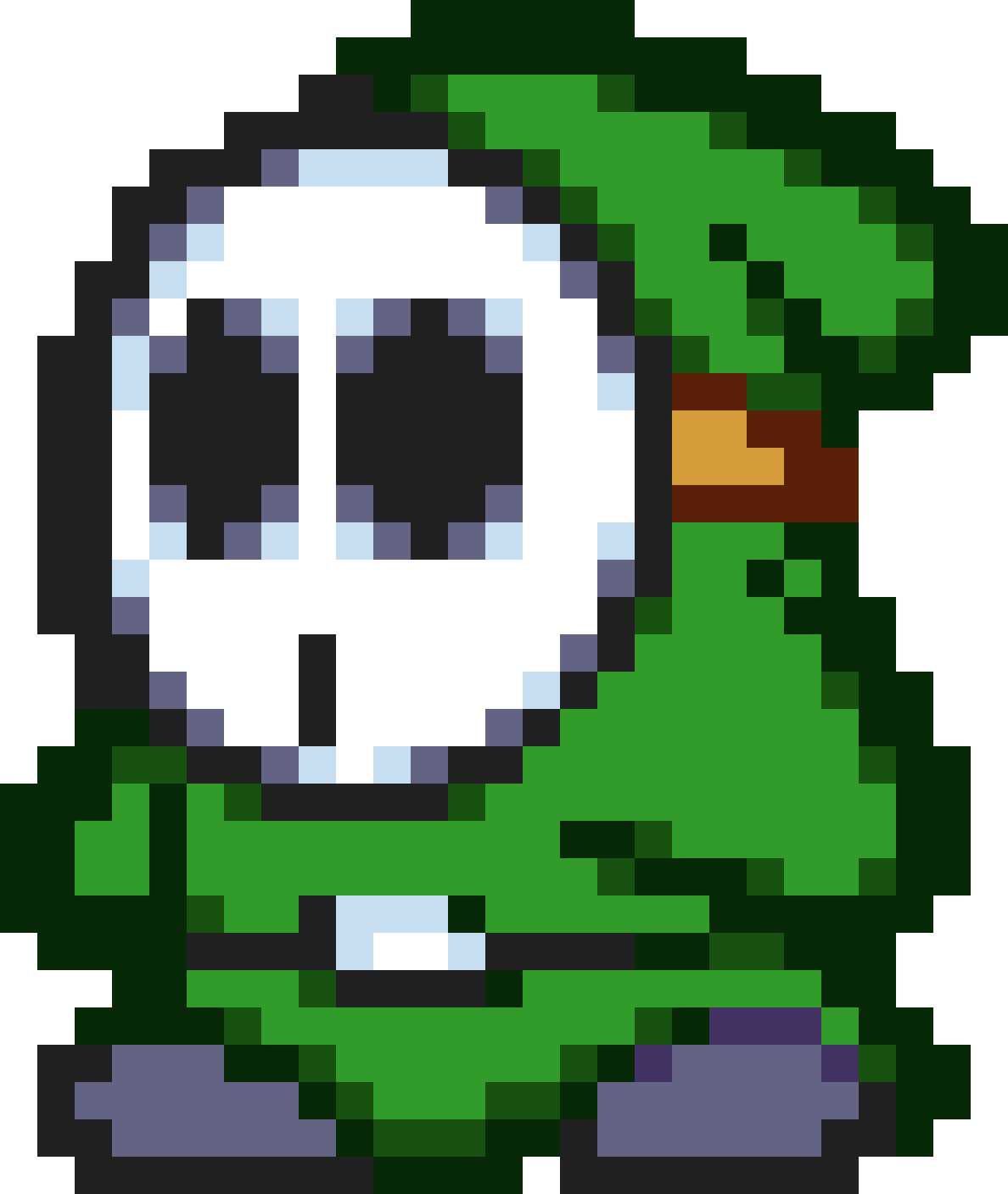 Pixilart - Green Shy Guy by TheOgBingus