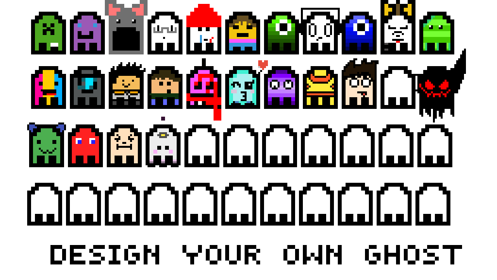 Editing Design Your Own Ghost - Free online pixel art drawing tool ...